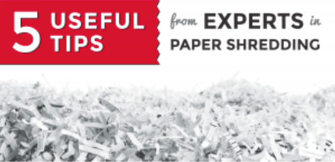 Five Useful Tips From Experts In Paper Shredding
